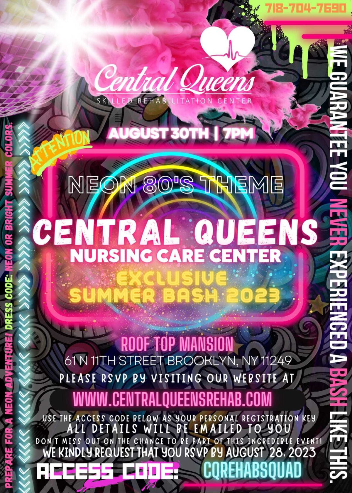 Central Queens Rehab Summer Neon Bash Party - Central Queens ...